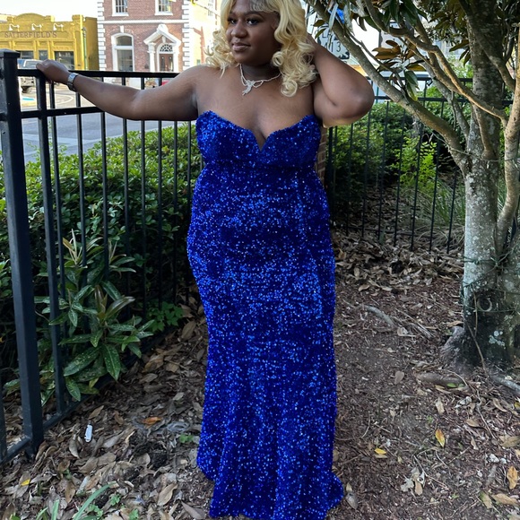 Portia and Scarlett | Dresses | Blue Sequin Dress By Portia Scarletts ...